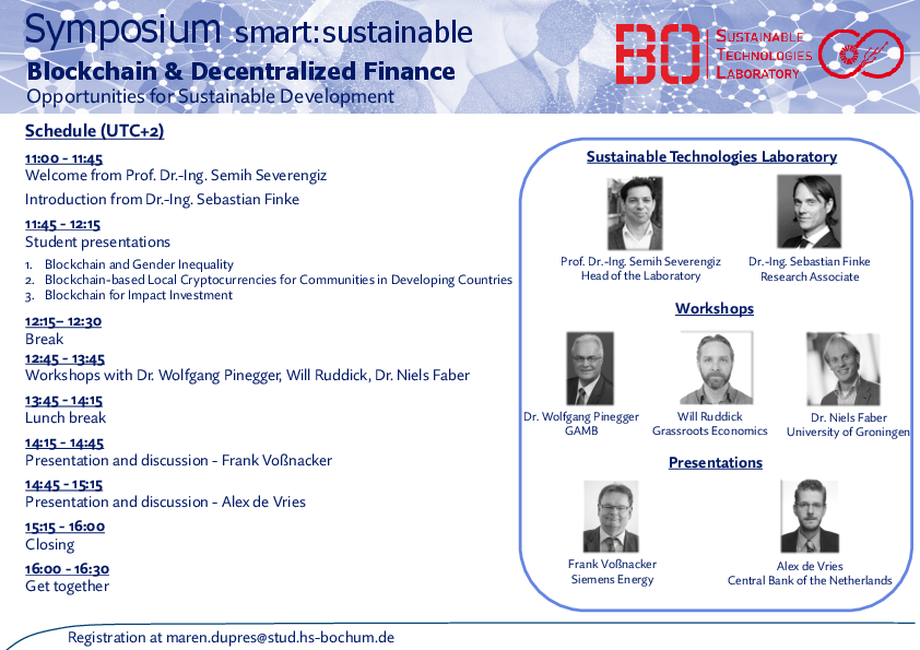 Digital Symposium „smart:sustainable“ on 1 July 2021